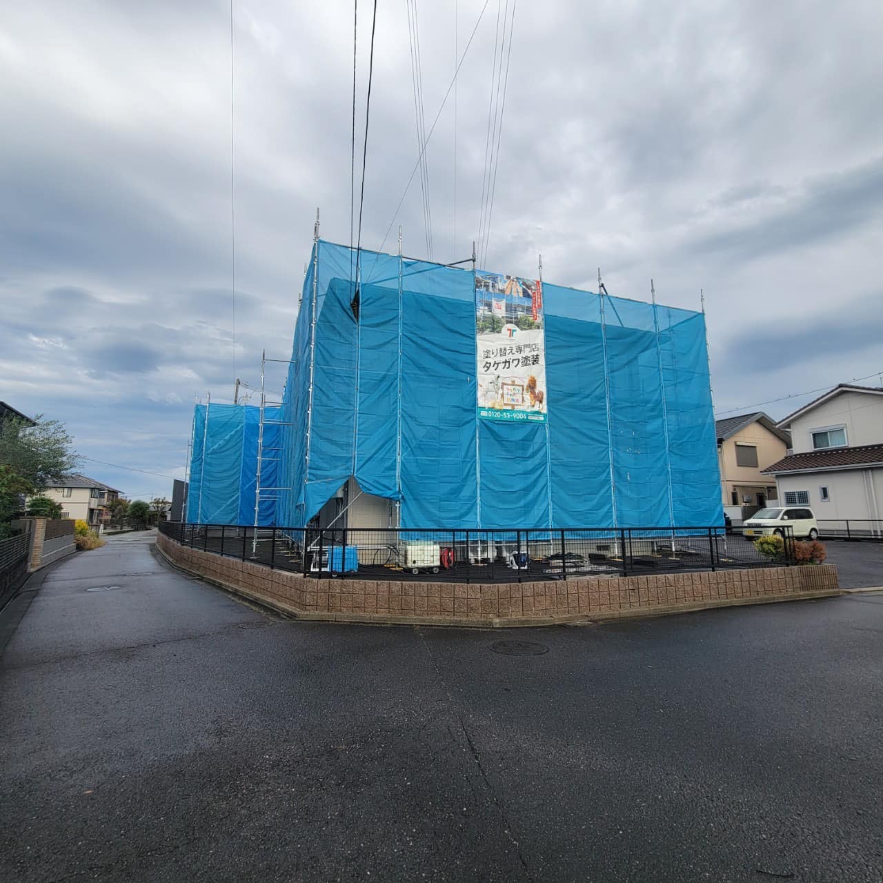 高耐久多彩柄塗装でのアパートリフレッシュ工事 | タケガワ塗装 | 三重県松阪市の外壁塗装はお任せください！